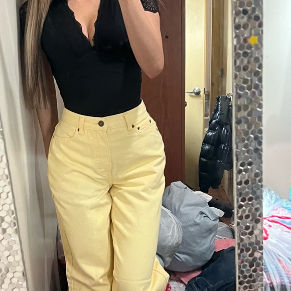 Jeans | Vintage Light Yellow Pants | Poshmark